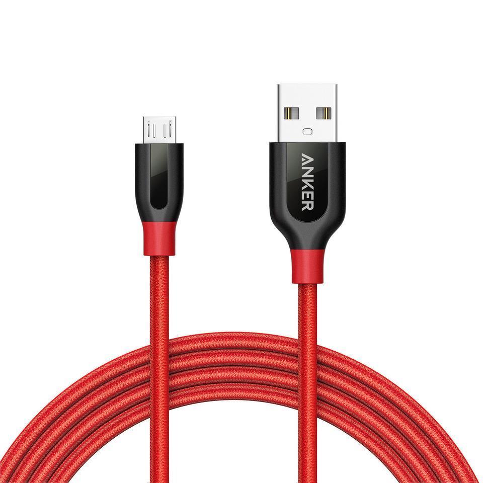 Anker Powerline+ Micro USB Data/Charging Cable 1.8 Meter - Red